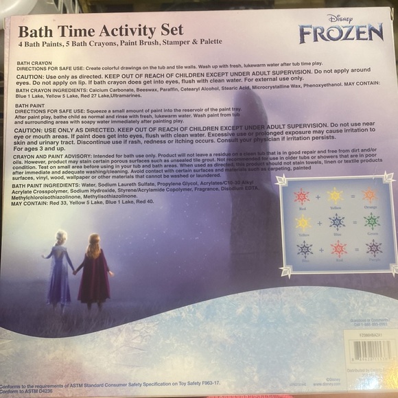 Disney | Bath, Skin & Hair | Frozen Bath Time Activity Set | Poshmark